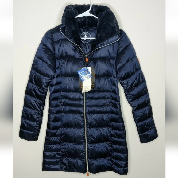 SAVE THE DUCK | Jackets & Coats | Save The Duck Girls Caroline Ultra Light Jacket Navy Big Kids ...